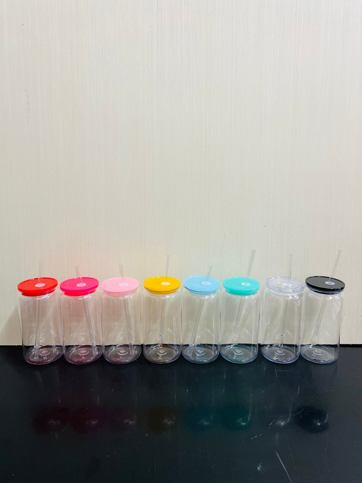 16oz. Plastic Can Cup with Lid and Straw – My Vinyl Craft