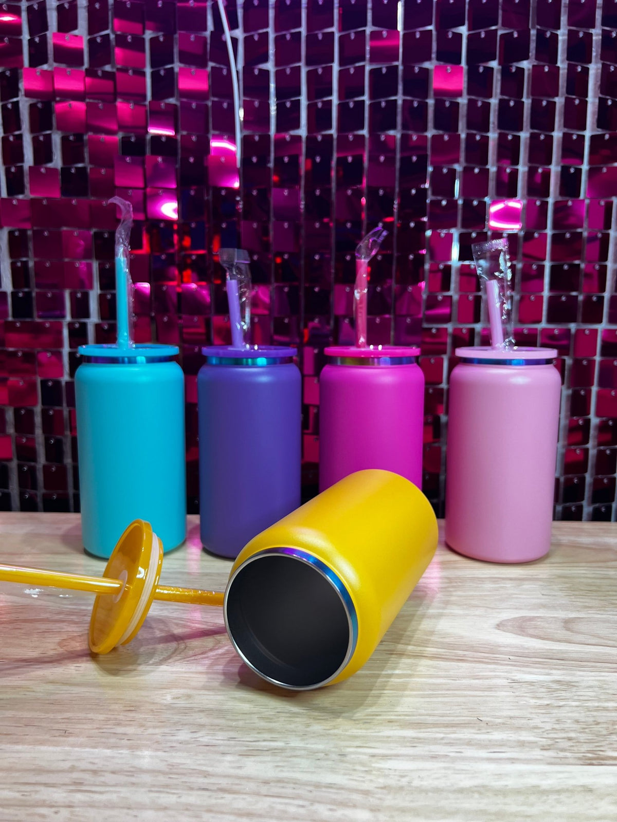 16oz Stainless Steel Libbey Cups (Copper band) – My Vinyl Craft