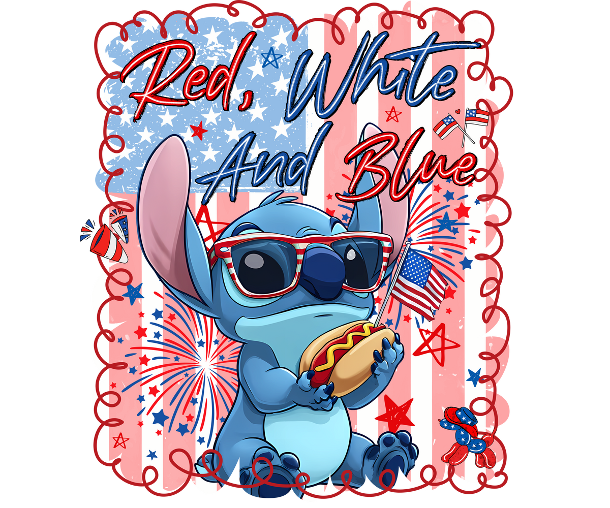 ID19 - Stitch 4th Party DTF Transfer – My Vinyl Craft