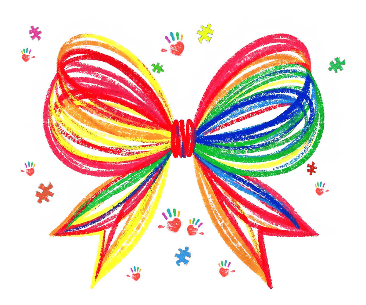 Crayon Bow DTF Transfer – My Vinyl Craft