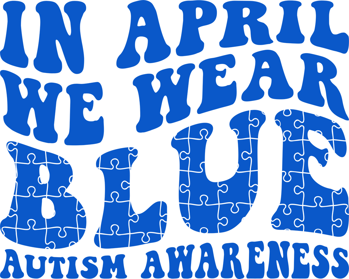 Autism Blue DTF Transfer – My Vinyl Craft