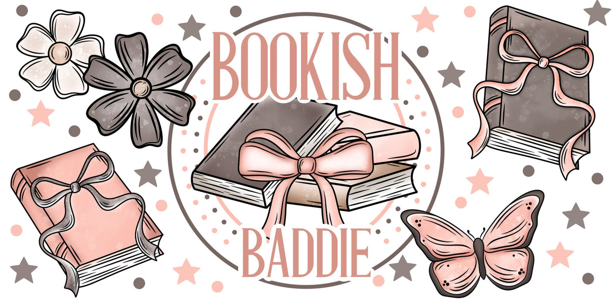 UV42 - Bookish Baddie UV DTF Cup Wrap – My Vinyl Craft