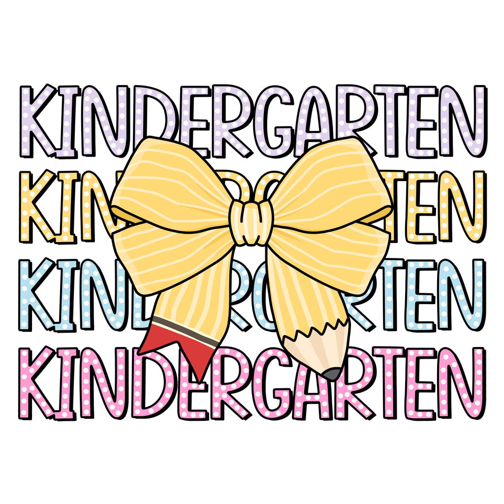 Bright Bow Preschool-5th Grade DTF Transfer | My Vinyl Craft