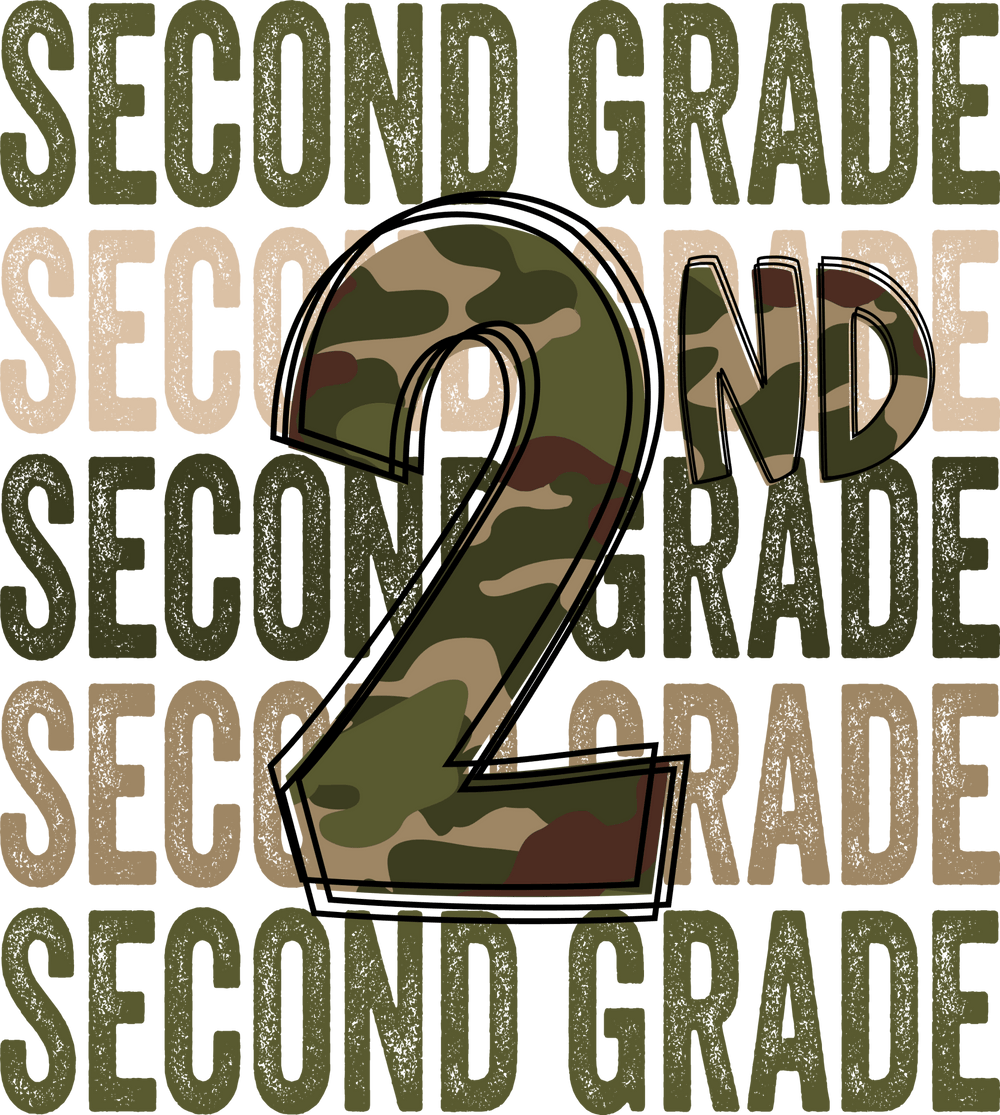 Camo PreK-Fifth DTF Transfer – My Vinyl Craft