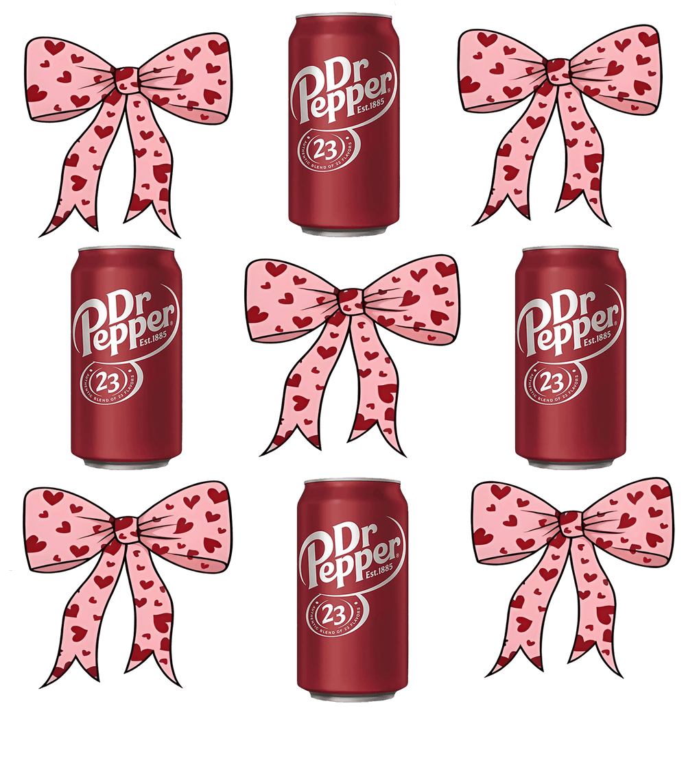 E1 - Dr. Pepper Bow DTF Transfer – My Vinyl Craft