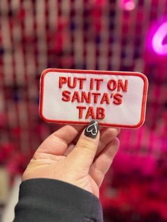 Put it on Santa Tab Iron On Patch – My Vinyl Craft