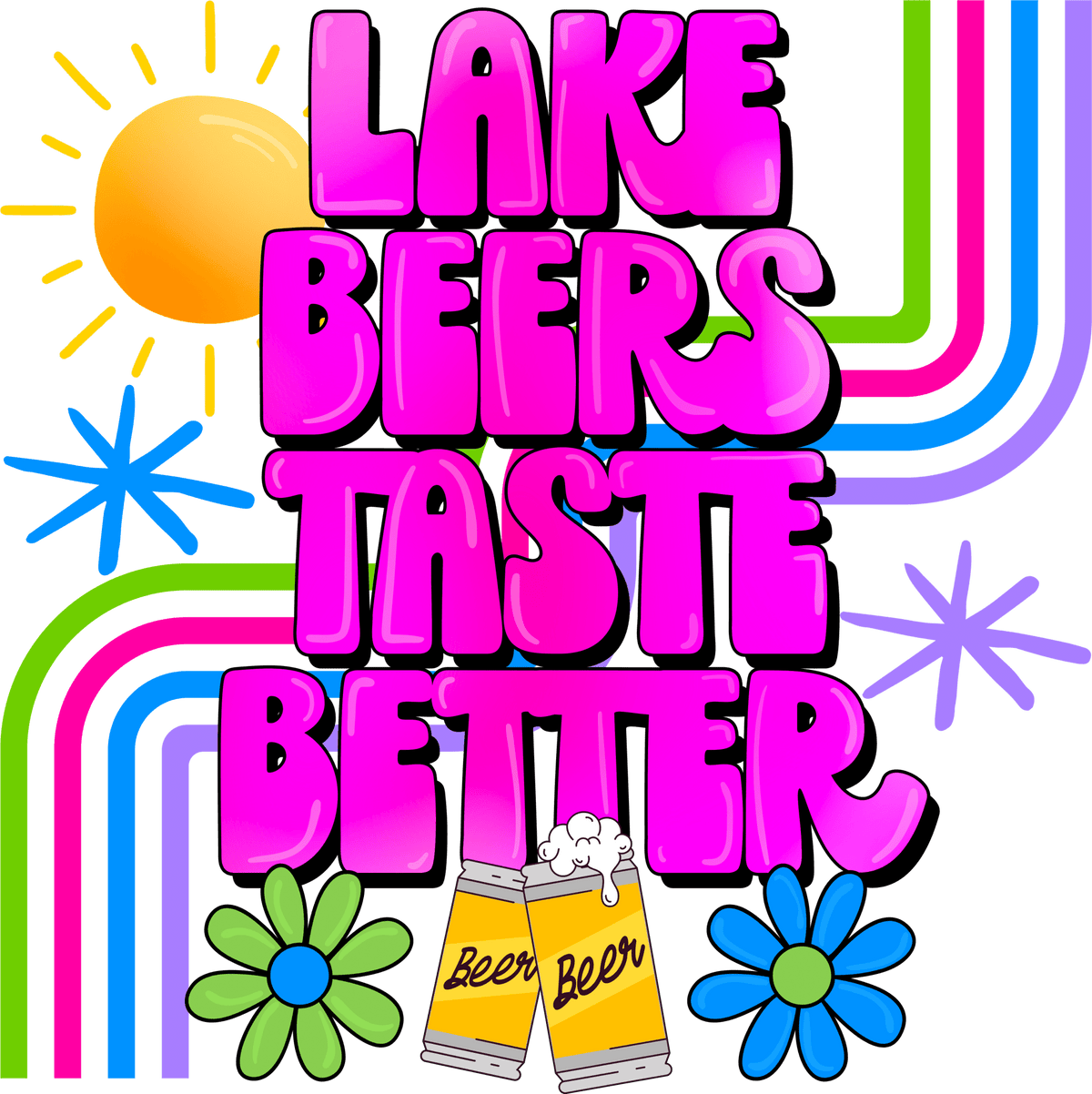 Lake Beer DTF Transfer – My Vinyl Craft
