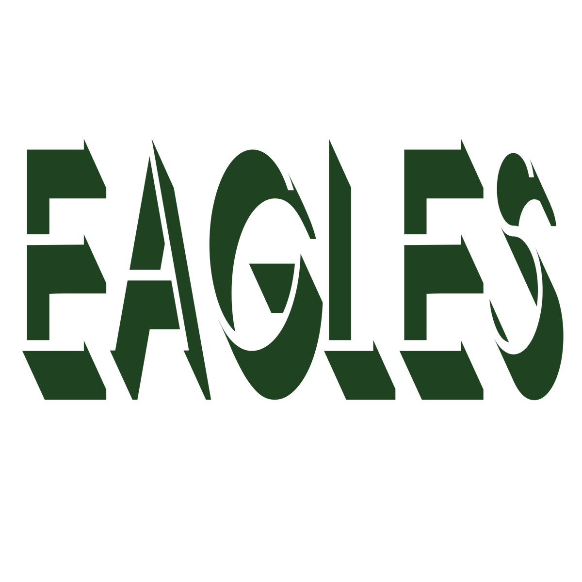 SP17 - Modern Block Eagles DTF Transfer – My Vinyl Craft