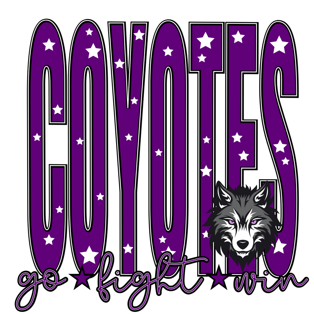 SP77 - Let's Go Coyotes DTF Transfer – My Vinyl Craft