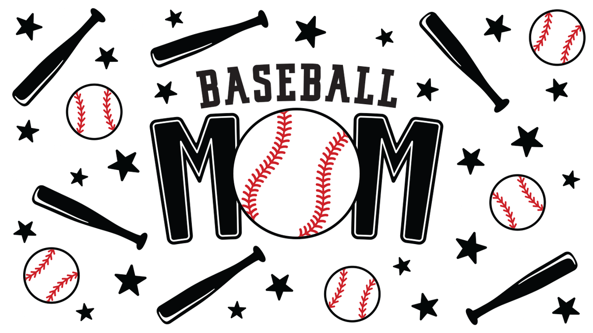 UV75 - Baseball Mom UV DTF Cup Wrap – My Vinyl Craft