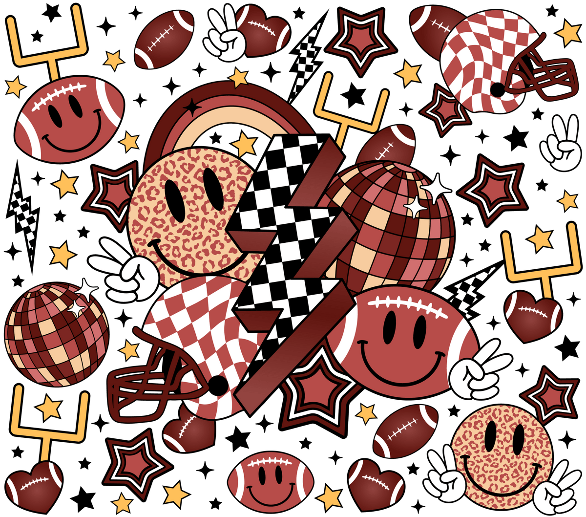 Football Bolt UV DTF Cup Wrap – My Vinyl Craft