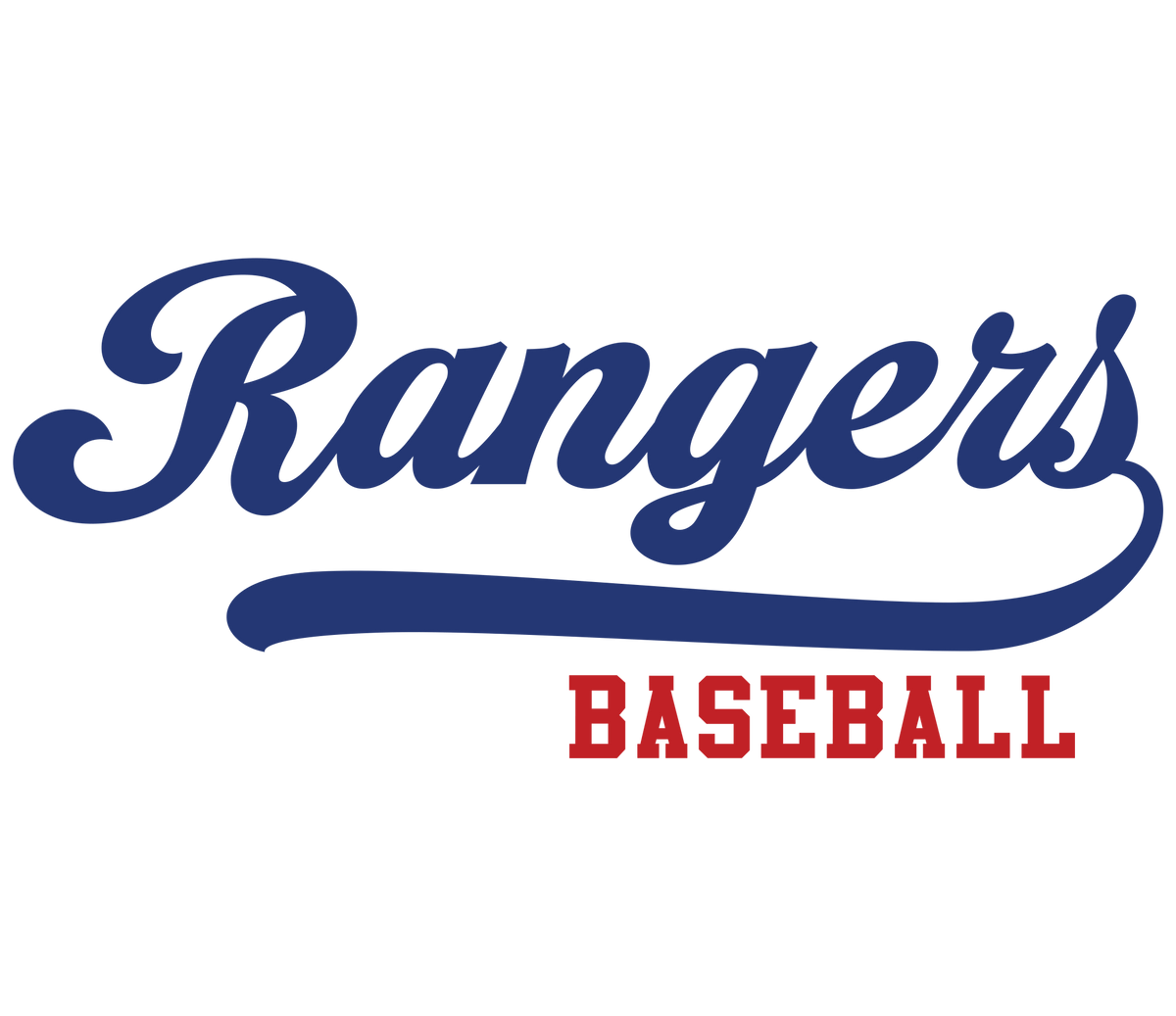 Rangers Blue Script DTF Transfer – My Vinyl Craft