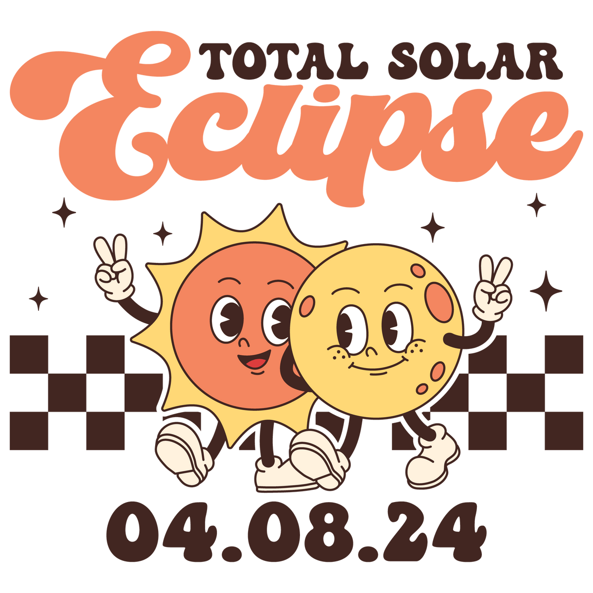 Total Eclipse Retro DTF Transfer | My Vinyl Craft